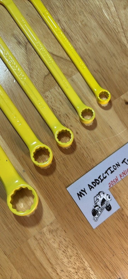 Williams super combo high visible yellow wrench set SAE 5 piece | eBay