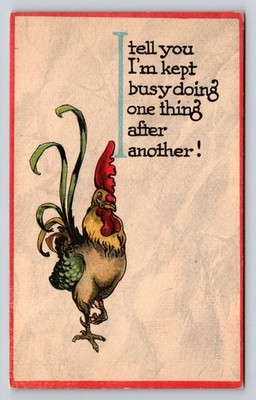 Rooster Comic Humor Postcard | eBay