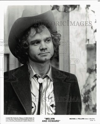 1981 Press Photo Actor Michael Pollard stars in "Melvin and Howard ...