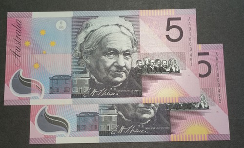 AUSTRALIA - 2x CONSECUTIVE UNCIRCULATED $5 NOTES | eBay Australia