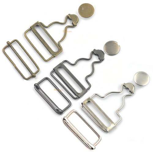 Dungaree Fastener Clip Brace Buckle& Suspender Bib Button Rivet ...