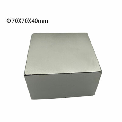 70X70X40 mm Big Super Large Strong Rare Earth Block Magnet 2.7'' x 2.7 ...