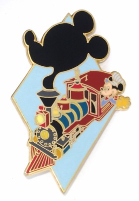 LE 500 Disney Auctions Pin Mickey Mouse Train Locomotive Conductor ...