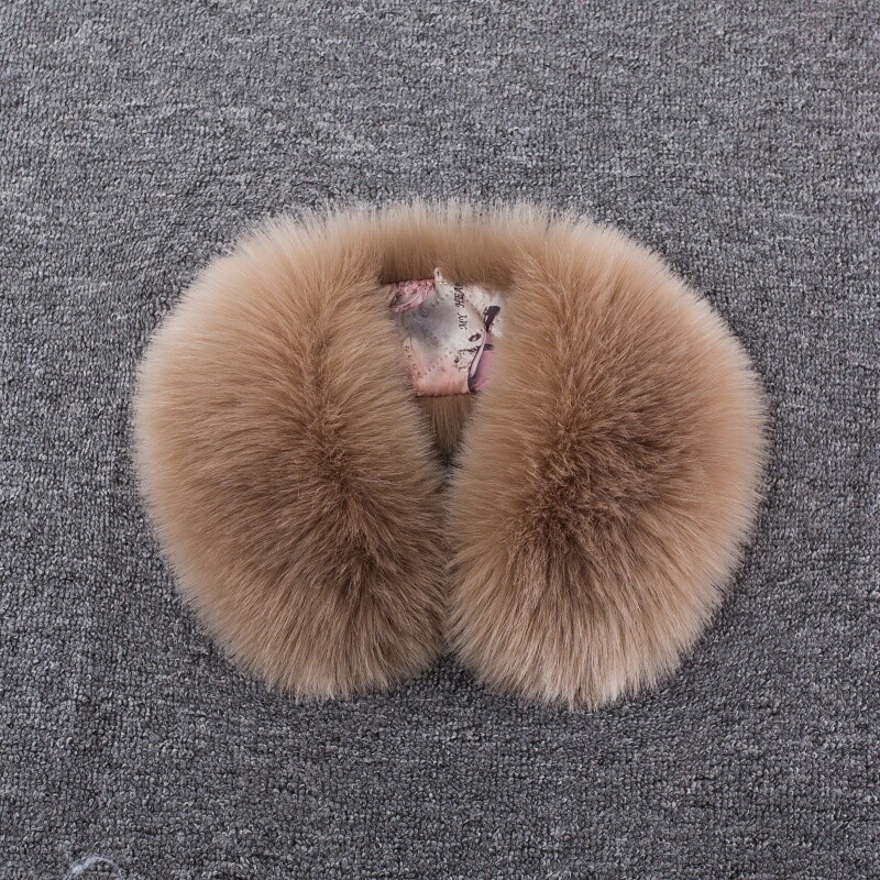 Women Faux Fur Collar Fluffy Scarf Neck Soft Warmer Shawl Wrap Stole ...
