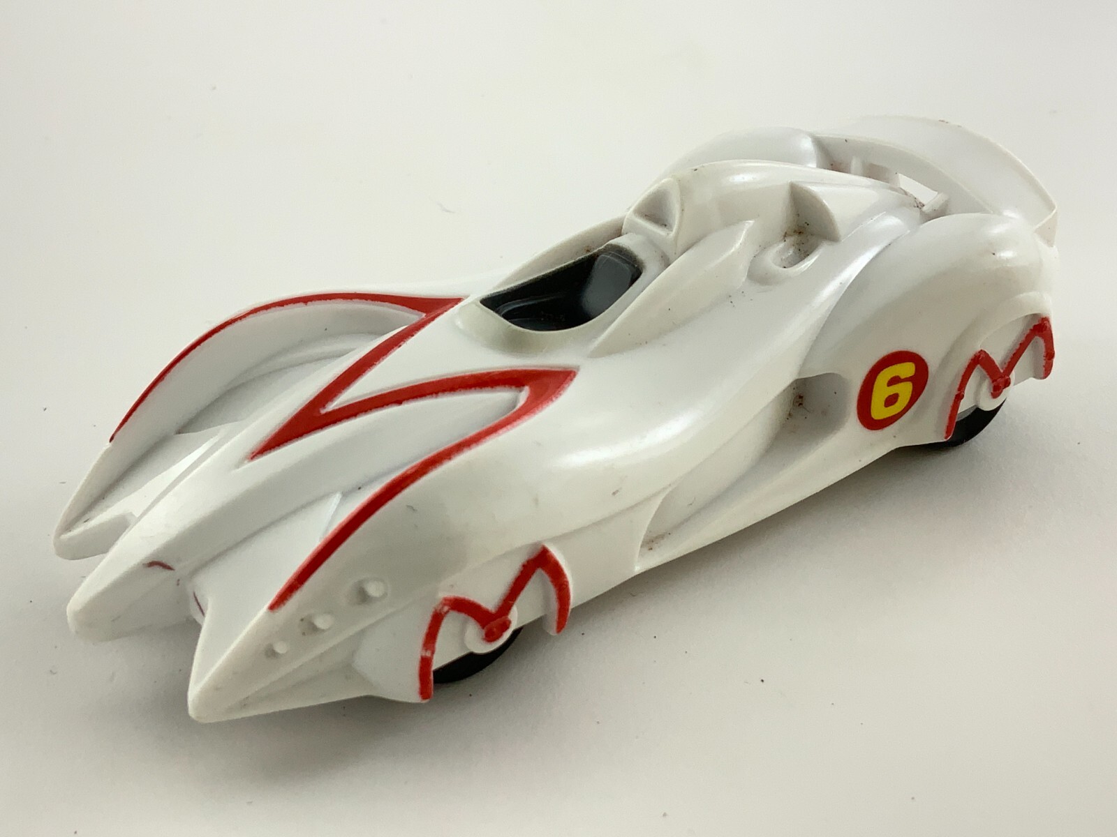 McDonalds Speed Racer White Plastic Car Toy DD437 | eBay