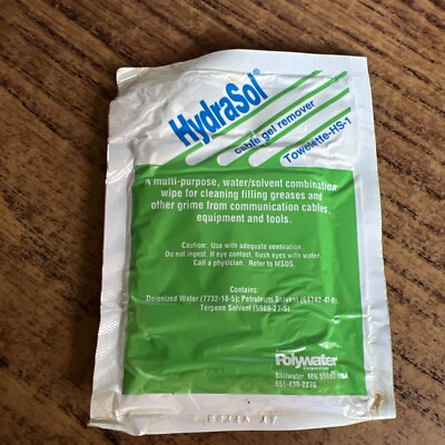 Junk Drawer: Polywater Hydrasol Cable Gel Remover Saturated Lint Free ...