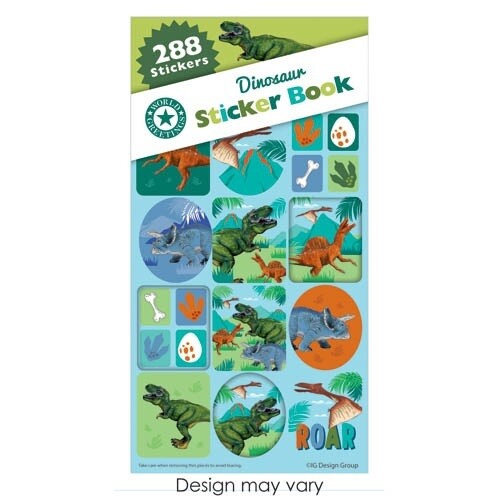 Dinosaur Sticker Book (288 Assorted Stickers) | eBay