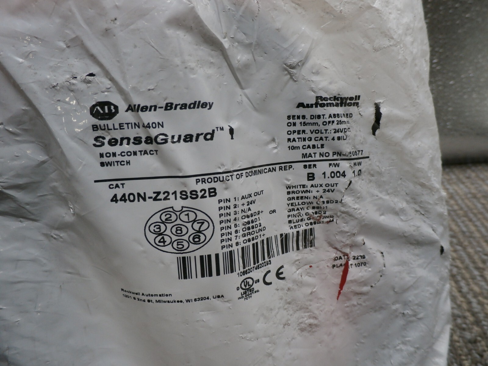 New Allen Bradley 440N-Z21SS2B Safety Switch Sensaguard | eBay