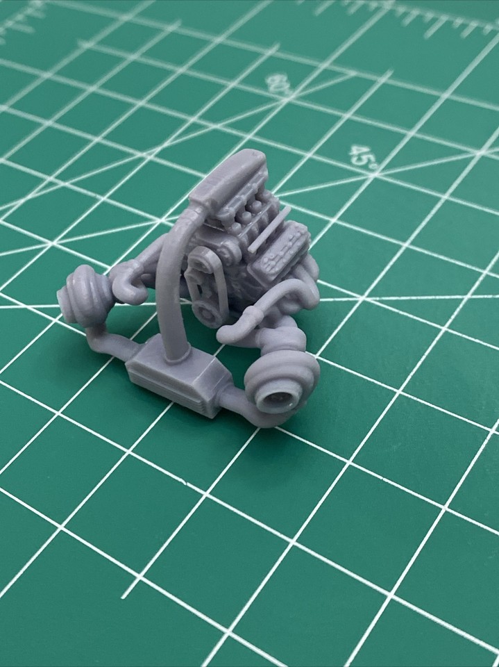 1/24 V8 Twin Turbo LS Engine 3D Resin Printed For Scale Model Customs ...