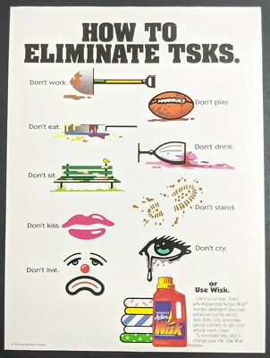 Wisk Advanced Action Print Ad Poster Art PROMO Official Vintage ...