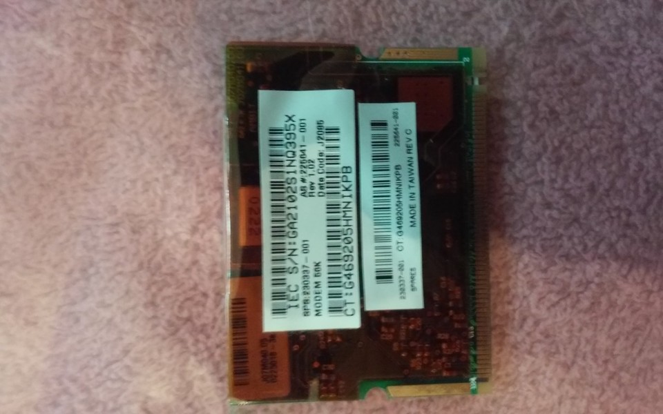 HP Compaq Evo N610c 225641-001 Modem Card | eBay