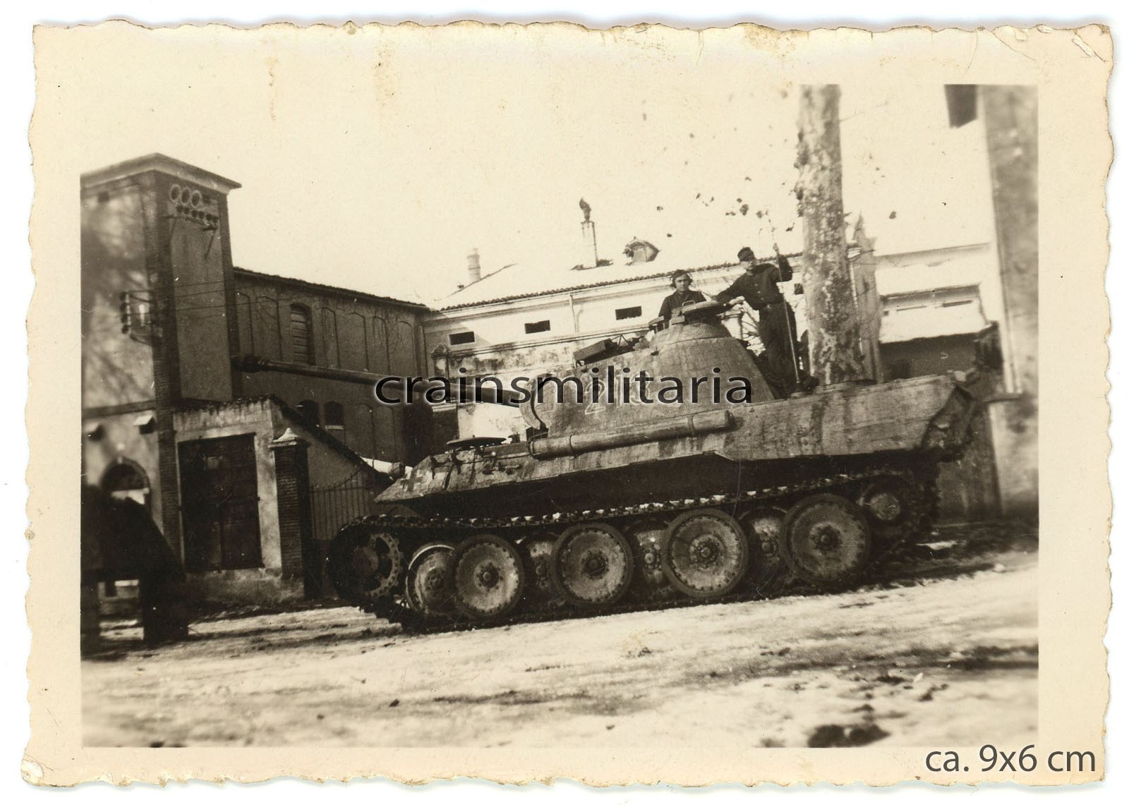 Orig. Foto Panzer V Tank PANTHER mit Zimmerit und Turm Kennung 1944 | eBay