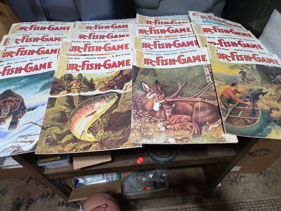 1975 & 1976 - 18 Different Issues Fur Fish Game Magazines magazine ...