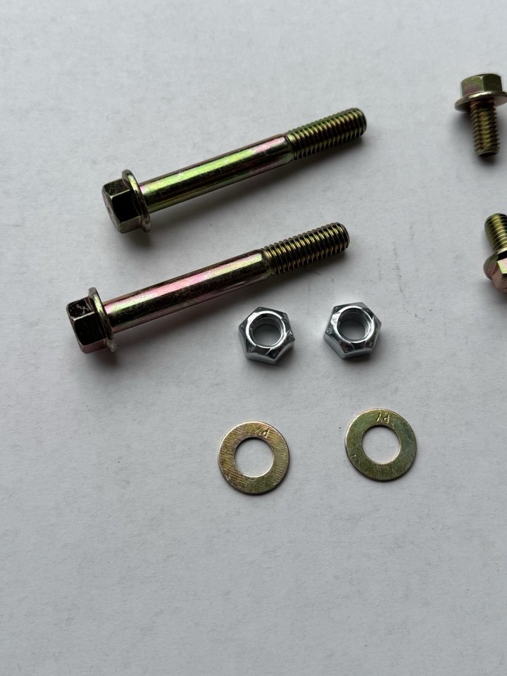 Grade 8 Chevy Engine Mount Bolt Kit SBC 350 283 327 383 Bolts Yellow | eBay