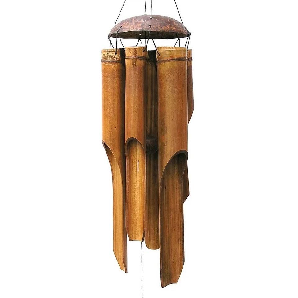 Rustic Handmade Coconut Shell Wind Chimes Perfect for Gardens and ...