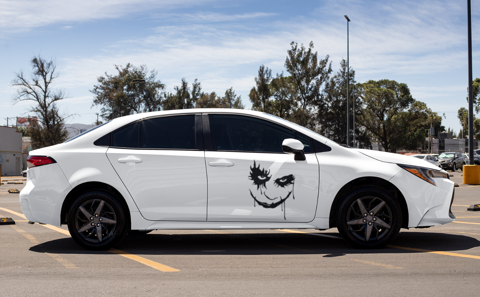 Joker Comic Vinyl Car Window Decal Sticker Horror Halloween Laptop Desk ...