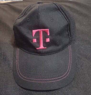 T-Mobile Hat Black Baseball Cap Tuesdays Mesh Back Pink Adjustable Hat ...