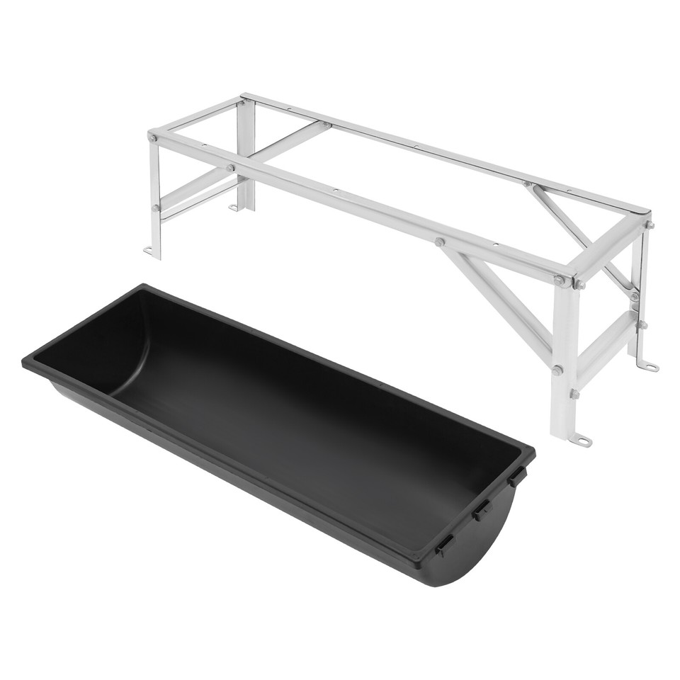 Livestock Feed Trough Long Large Capacity Feeder Feed Trough with Stand ...
