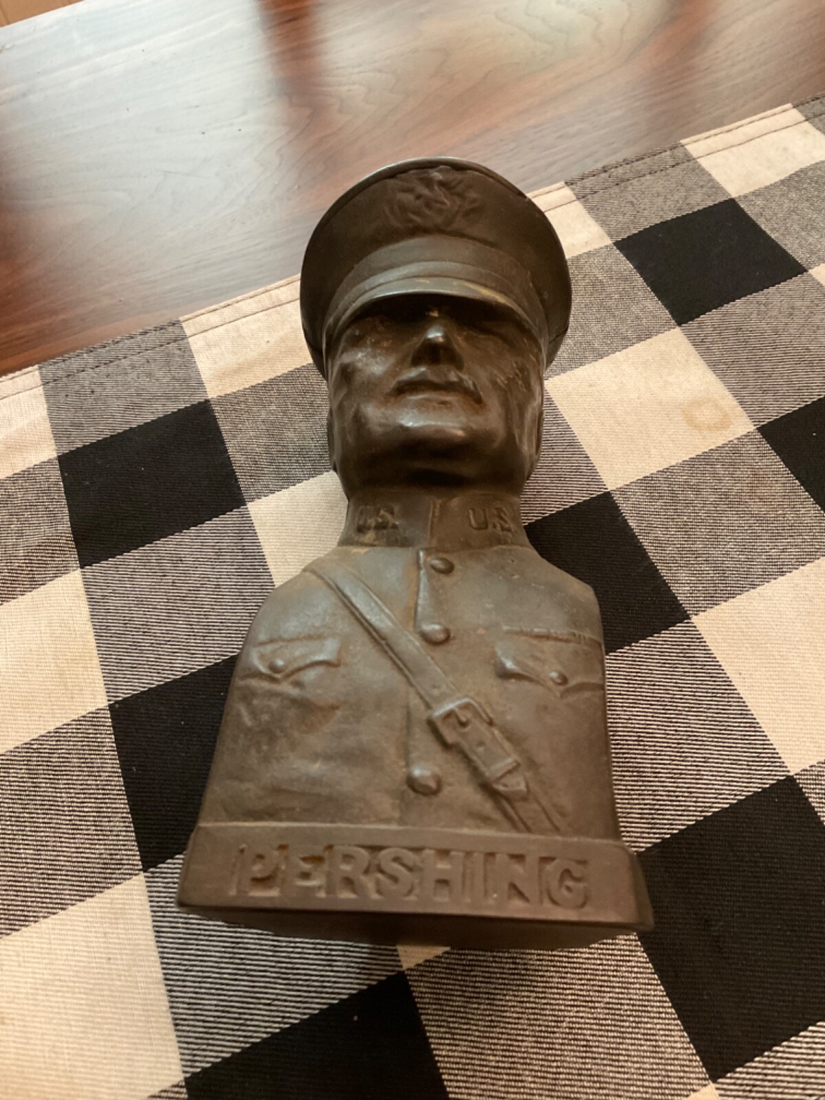 Antique Patent July 30, 1918 WWI General Pershing Still Coin Bank 8 ...