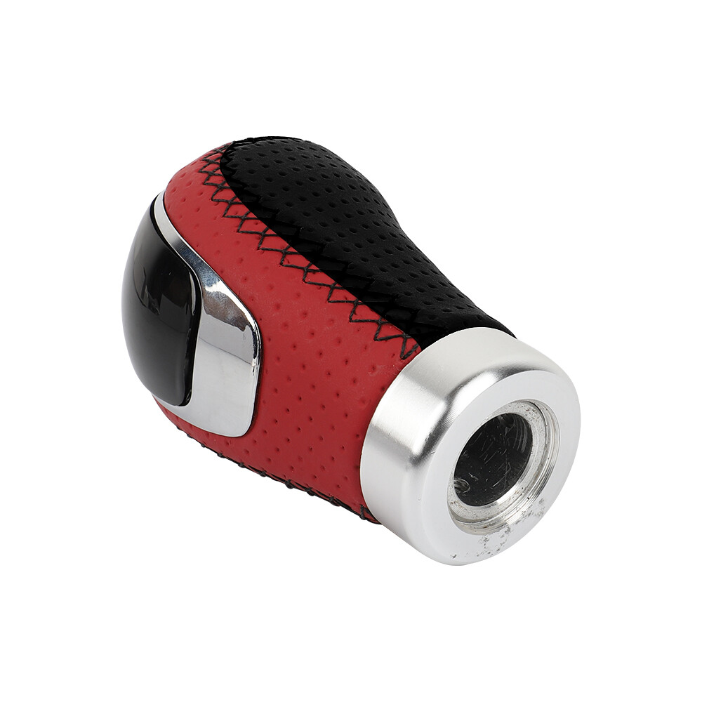 Universal 5/6 Speed Red Leather Car Manual Racing Gear Stick Shift Knob ...