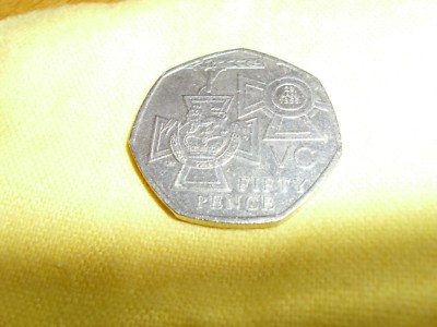 RARE/VICTORIA CROSS 2006 FIFTY PENCE COIN/50p/FINE/MEDALS/COLLECTABLE ...