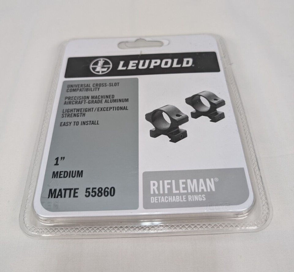 Leupold 55860 Rifleman Scope Rings 1-inch - Matte | eBay
