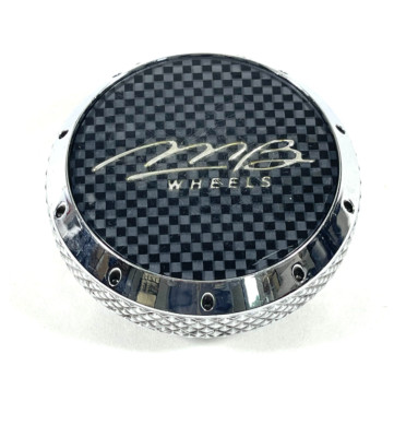 MB Wheels Wheel Center Cap Chrome / Carbon Fiber Snap In 2.75" OD C-228 ...