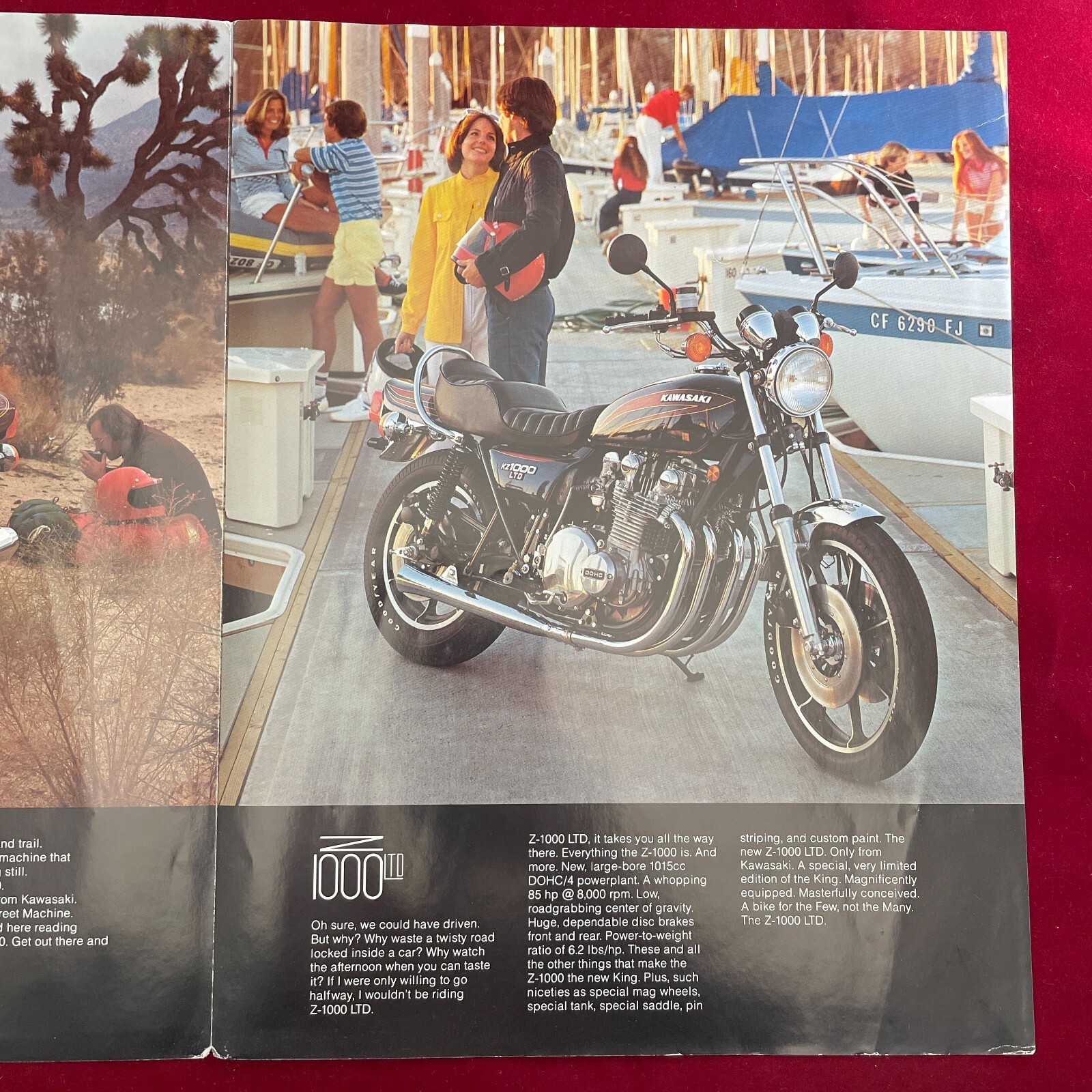Vintage 70's Kawasaki Motorcycle Sales Brochure Lot H1 500, KZ1000 ...