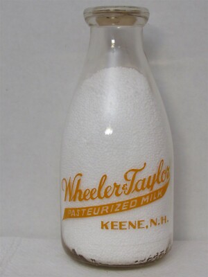 SRPQ Milk Bottle Wheeler & Taylor Dairy Keene NH GUARDING YOUR HEALTH ...