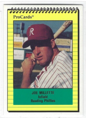 1991 Reading Phillies (Class AA-Philadelphia Phillies) Joe Millette | eBay