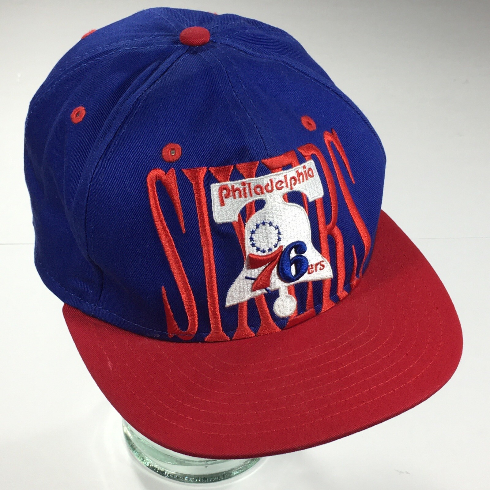 New Era Adult Philadelphia 76ers Baseball CAP NBA Logo HAT Red White ...