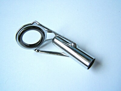 STAINLESS CHROME 6mm INSIDE DIAMETER FISHING ROD TIP EYE HEMATITE ...