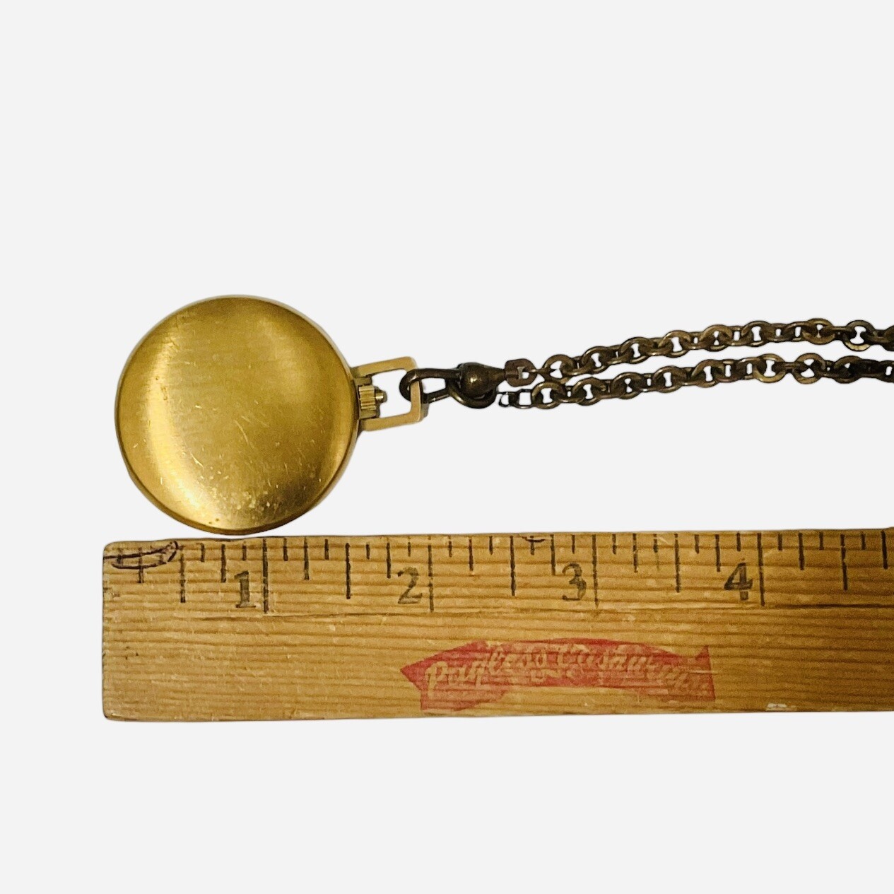 Austin Quartz Pocket Watch Chain Swiss Made Gold Plated Vintage ...
