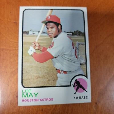 1973 Topps Lee May Houston Astros Baseball Card, 1st Base Near Mint Nm ...
