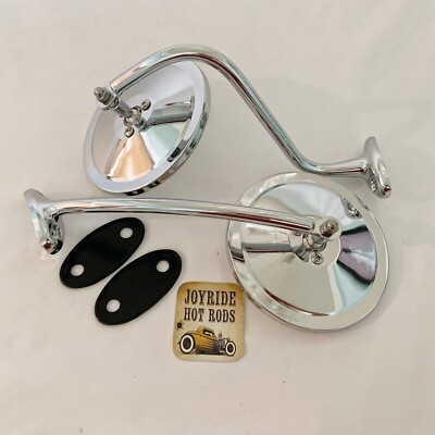 1947-55 Chevy & GMC Truck Mirrors - 5" OD - Chrome Plated- WITH RUBBER ...