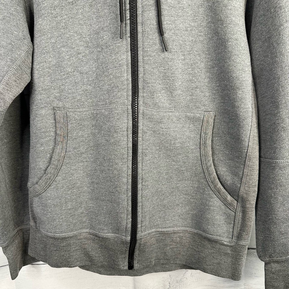 Ateyo Mens Womens Tech Zip Up Gaming Hoodie Sweatshirt Gray size XS | eBay