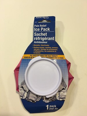 Assured-Pain Relief Ice Pack Reusable Soothes Bruises Swelling Soreness ...