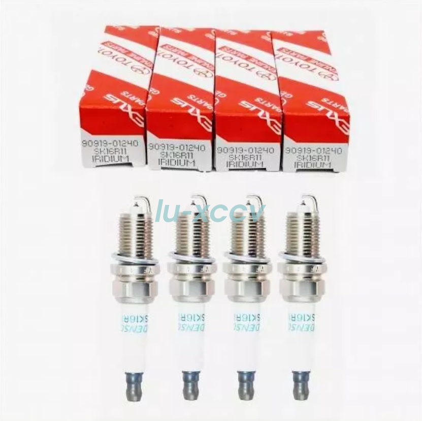 4X Spark Plug SK16R11 90919-01240 3324 Iridium For Denso Corolla ...