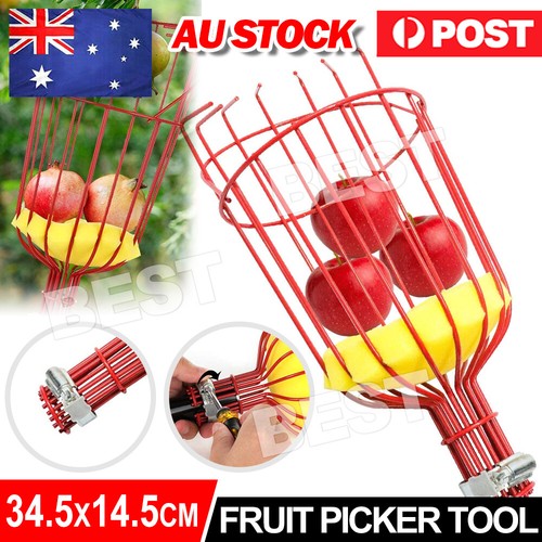 Red Horticultural Convenient Labor saving Fruit Picker Tool Apple ...