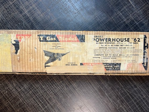 VINTAGE BERKELEY POWERHOUSE 62 FREE FLIGHT MODEL AIRPLANE KIT #1424 | eBay