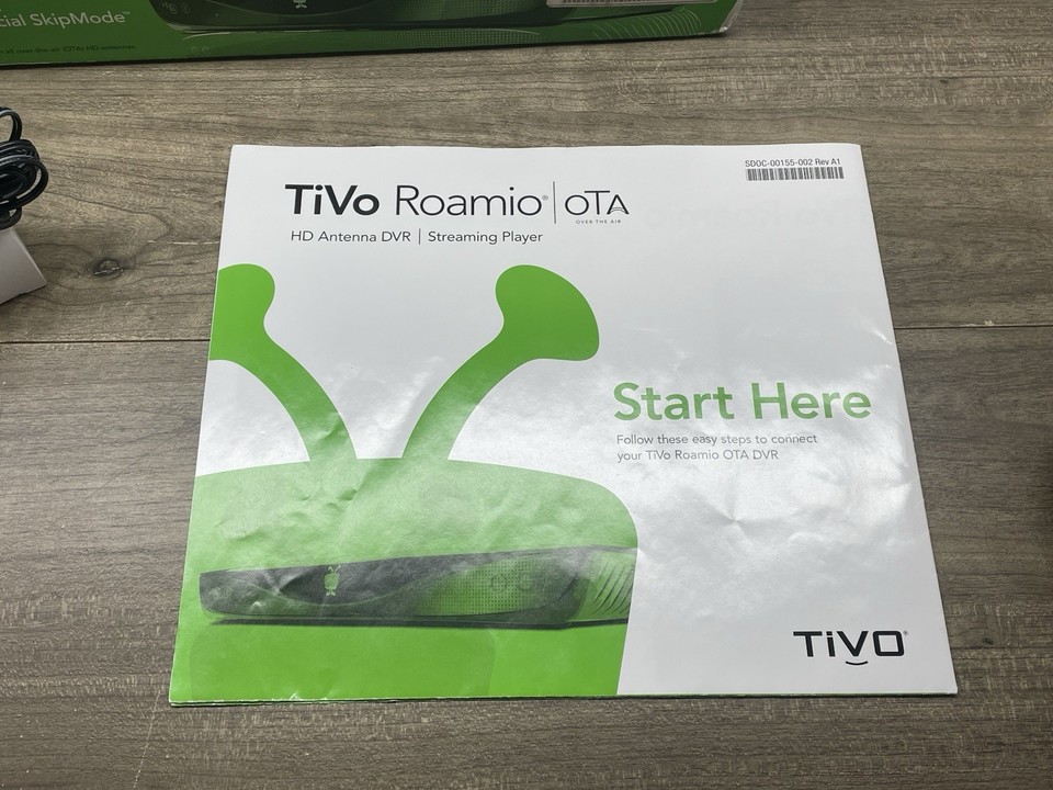 TiVo Roamio OTA DVR – 1TB –LIFETIME Service – Remote & Power Cord ...