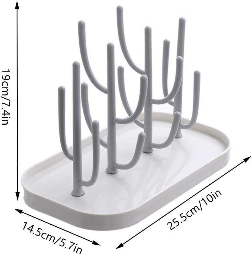 Baby Bottle Drying Rack with Base, Creative Tree Branch Baby Bottle ...