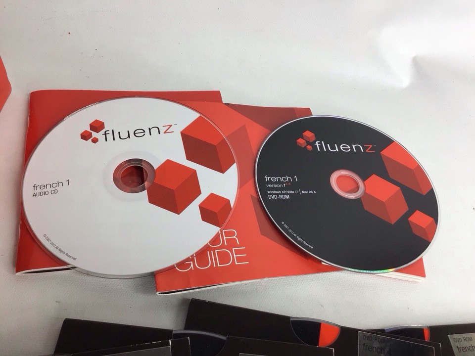 FLUENZ Language Learning Software French 1-5 DVD ROM & AUDIO CD 10 Total NOB | eBay