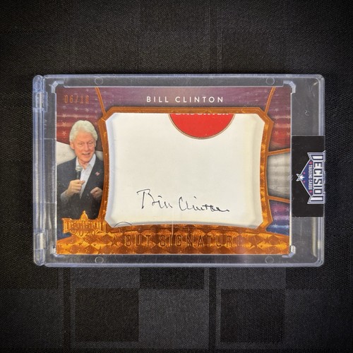 Decision 2020 Political Bill Clinton Authentic Cut Signature /10 | eBay