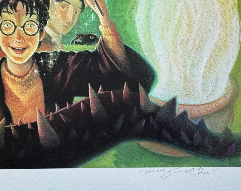 Mary Grandpre HARRY POTTER & GOBLET OF FIRE Hand Signed Limited Edition ...