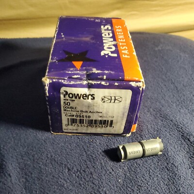 Powers 09510 50 double machine bolt anchor. size 1/4 | eBay
