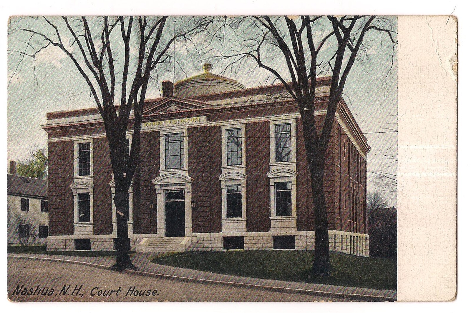 COURTHOUSE Temple St NASHUA New Hampshire NH Court House Postcard DB ...