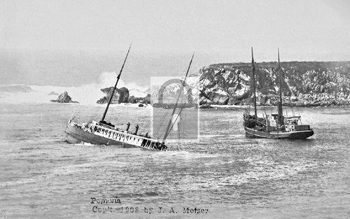SS Pomona Ship Wreck Fort Ross Cove California CA - REPRINT | eBay