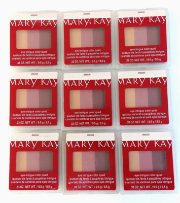 LOT OF 9 MARY KAY INTRIGUE MINERAL EYE COLOR QUAD LIMITED EDITION ...