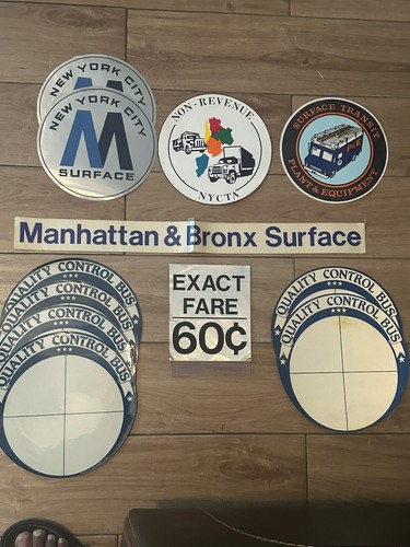 nycta depot bus decals all 9/10 except 3 | eBay